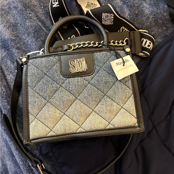 Steve Madden | Bags | Steve Madden Blue And Black Crossbody Bag With ...